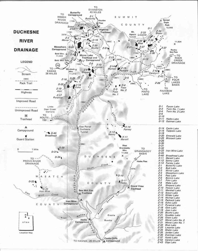 Duchesne River Drainage - Junesucker.com - Fishing the Uintas